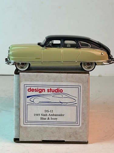Design Studio 1:43 Scale White Metal 1949 Nash Ambassador with Original ...