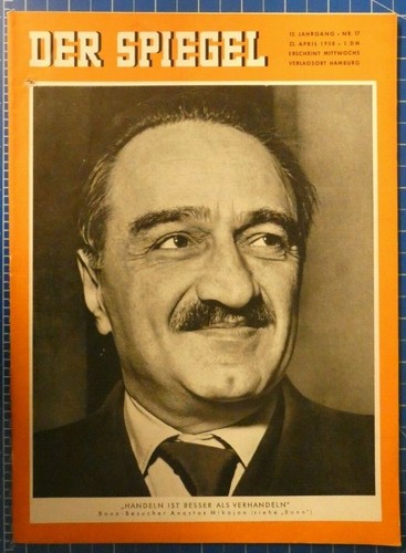 Der Spiegel 12.Jahrgang Nr.17 23.April 1958 Anastas Mikojan B24202 ...