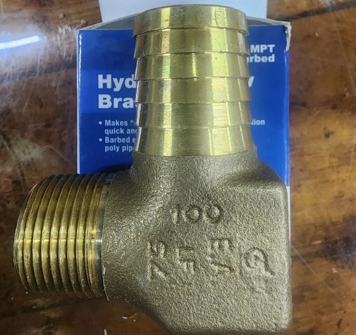 3/4 In. X 1 In. Yard Hydrant Elbow Barbed End For Coiled Plastic Pipe ...