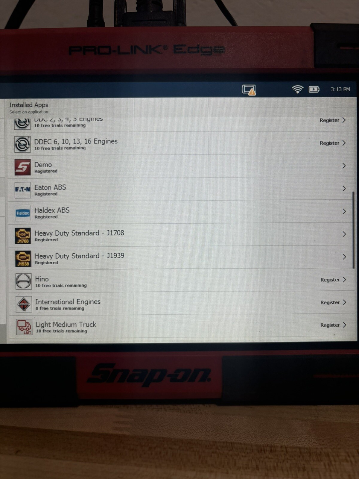 Snap-on Pro-link Edge Heavy Duty Scanner Scan Tool Touchscreen ...
