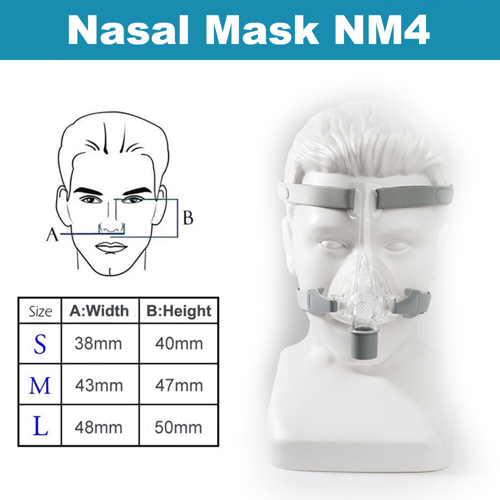 Original CPAP Nasal Mask with Adjustable Headgear for Sleep Apnea Size ...