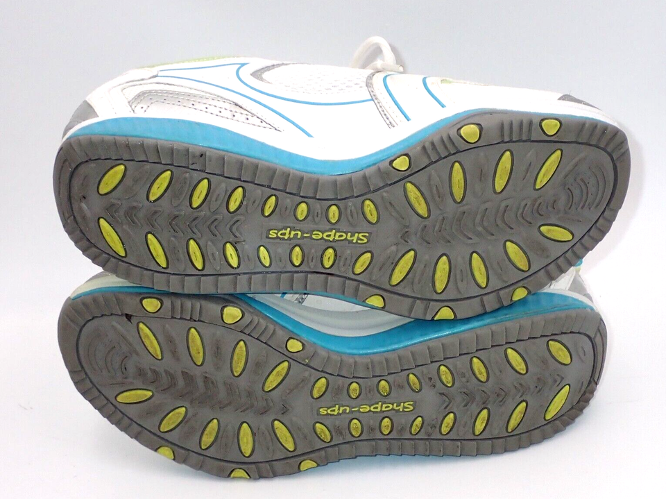 Skechers Women's Shape Ups Shoes Rocker Bottom Walking Toning Blue ...