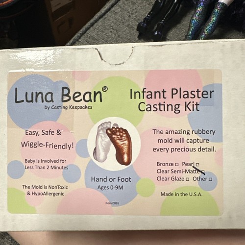 New Luna Bean Infant Plaster Casting Kit Hand or Foot by Casting ...