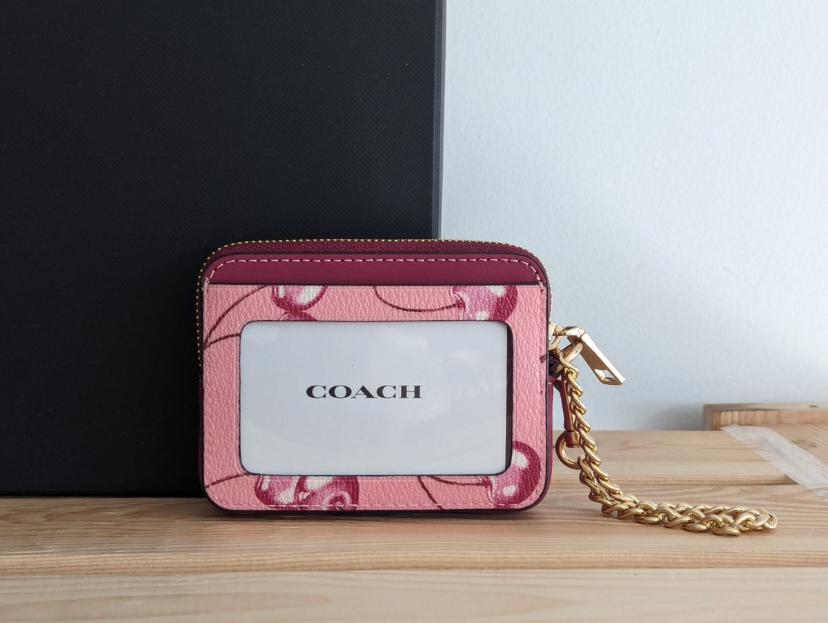 Coach Zip Card Case with Cherry Print CR832 (Last one!) | eBay Coach Zip Card Case with Cherry Print CR832 (Last one!) | eBay