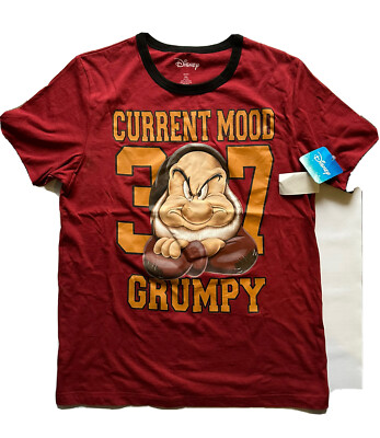 Rare Vintage Disney Snow White Current Mood Grumpy Shirt Sz Medium NWT ...