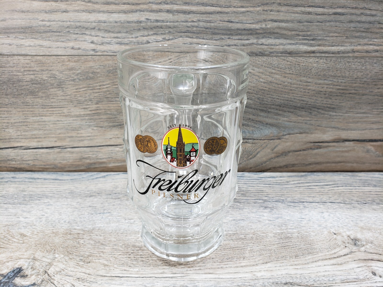 Freiburger Pilsner Clear Glass Beer Stein 0.5L | eBay