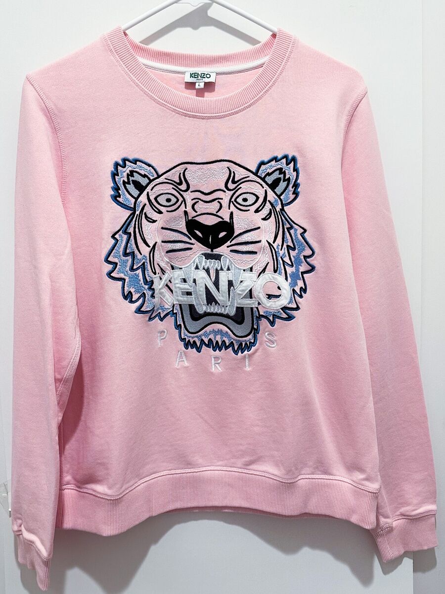 KENZO Original Tiger Embroidered Pink Crewneck Sweatshirt | eBay KENZO Original Tiger Embroidered Pink Crewneck Sweatshirt | eBay