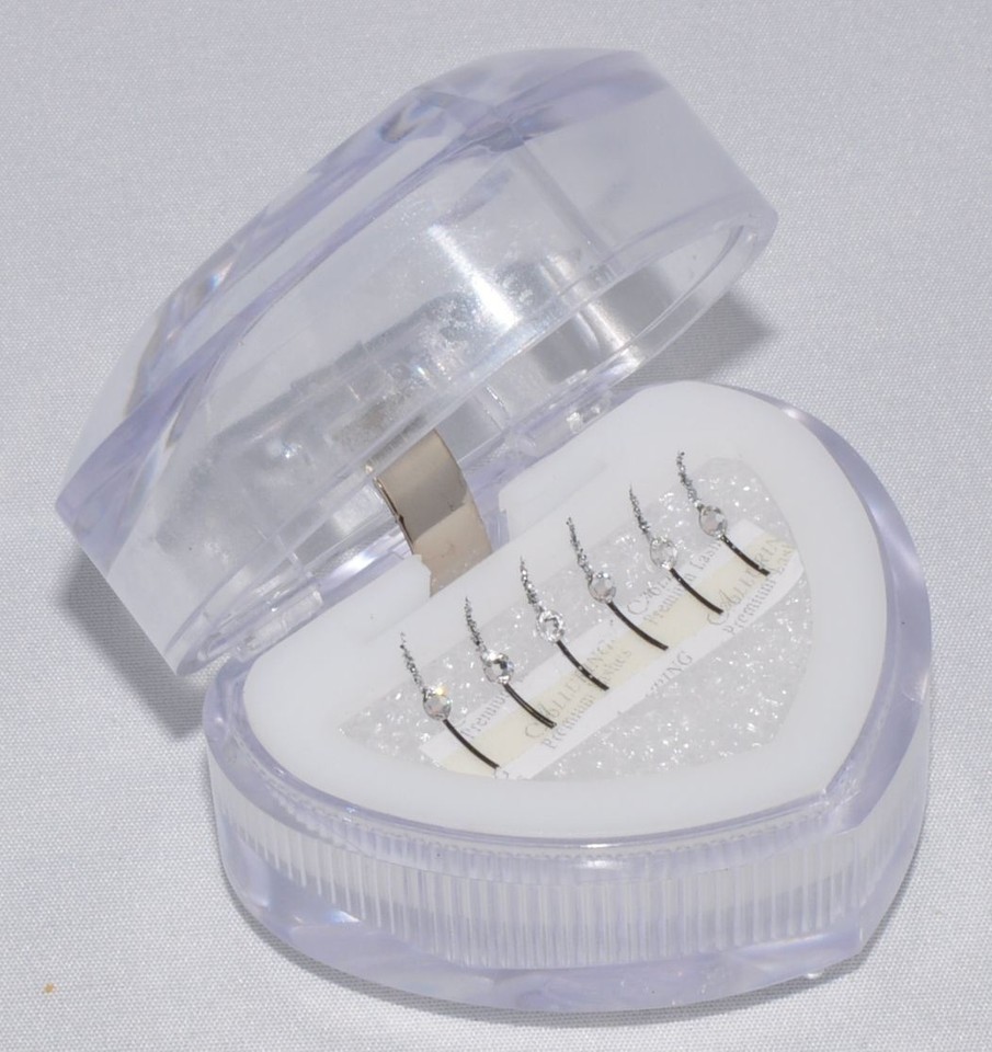 Clear Crystal Rhinestone Swarovski Glitter Lashes Eyelash Extensions ...