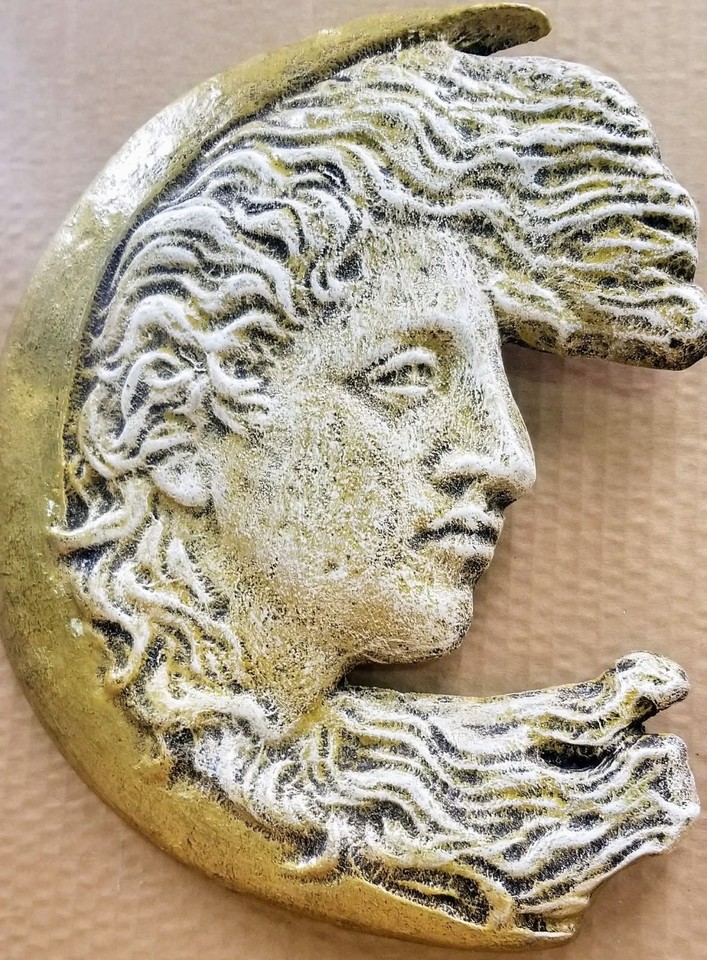 Greek Face Profile Wall Plaque Home Garden Decor Art Nouveau | eBay