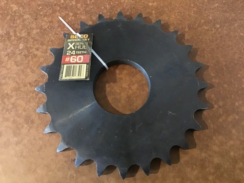 BECO Weld-A-Sprocket ~ #60 Chain ~ 24 Teeth ~ X Series Hub ~ 2” Bore | eBay