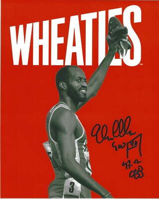 EDWIN MOSES Signed 8 x 10 Photo USA Olympics GOLD MEDAL Track & Field ...