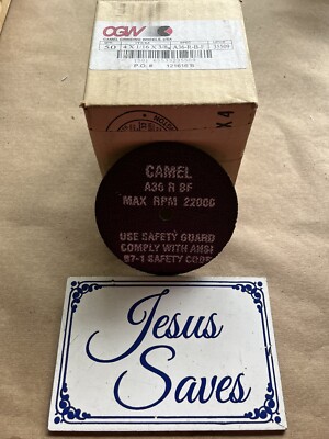 50- CGW- Camel Grinding Wheels 35509 4 x 1/16 x 3/8 A36-R-B-F | eBay