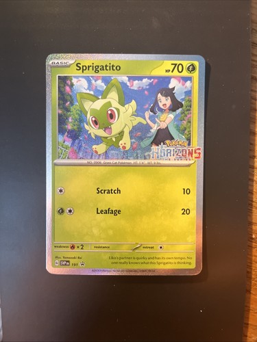 Sprigatito SVP 191 Black Star Promo Pokemon Horizons Stamp Pokémon TCG ...