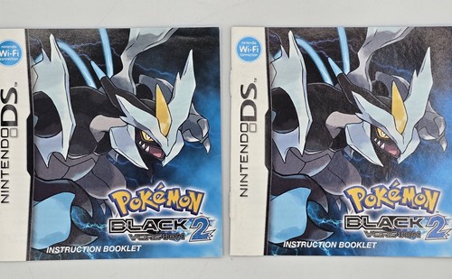 Two Pokémon Black Version 2 Nintendo DS Manuals Only | eBay