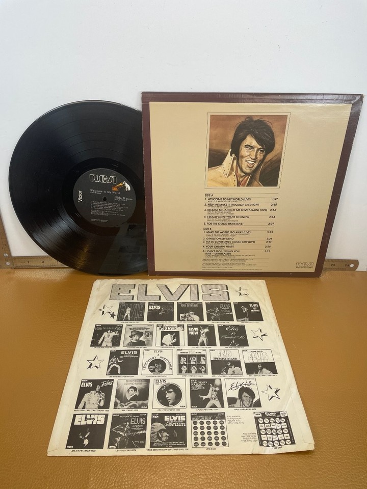 Elvis Presley Welcome To My World RCA APL1-2274 Vinyl LP Record VTG ...