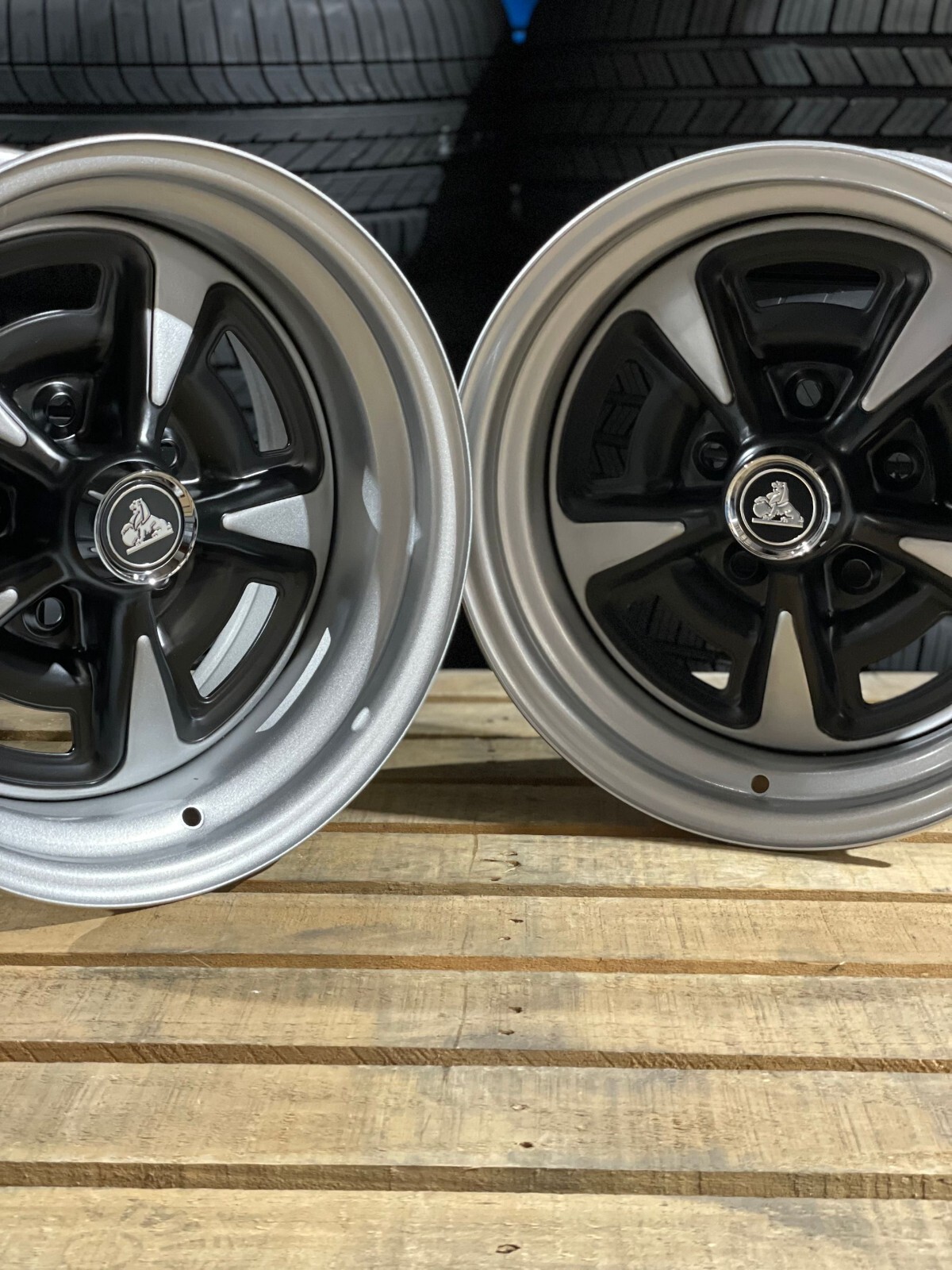 15x7 Holden HQ-WB GTS Steel wheels Size: 15x7 Offset: Zero PCD: 5x120 ...