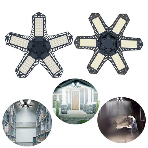 90° Foldable LED Garage Light Adjustable Angle Warehouse Ceiling ...