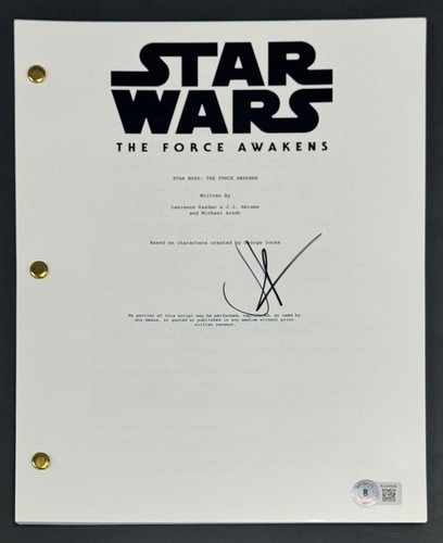 JJ Abrams autograph signed Star Wars The Force Awakens script (A ...