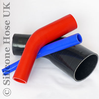 45 Degree Silicone Elbow Reducer Bend 150mm / 6" each leg Turbo Water ...