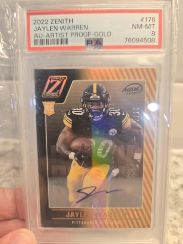 Jaylen Warren 2022 Zenith Gold /10 Rookie Autograph RC Auto #176 ...