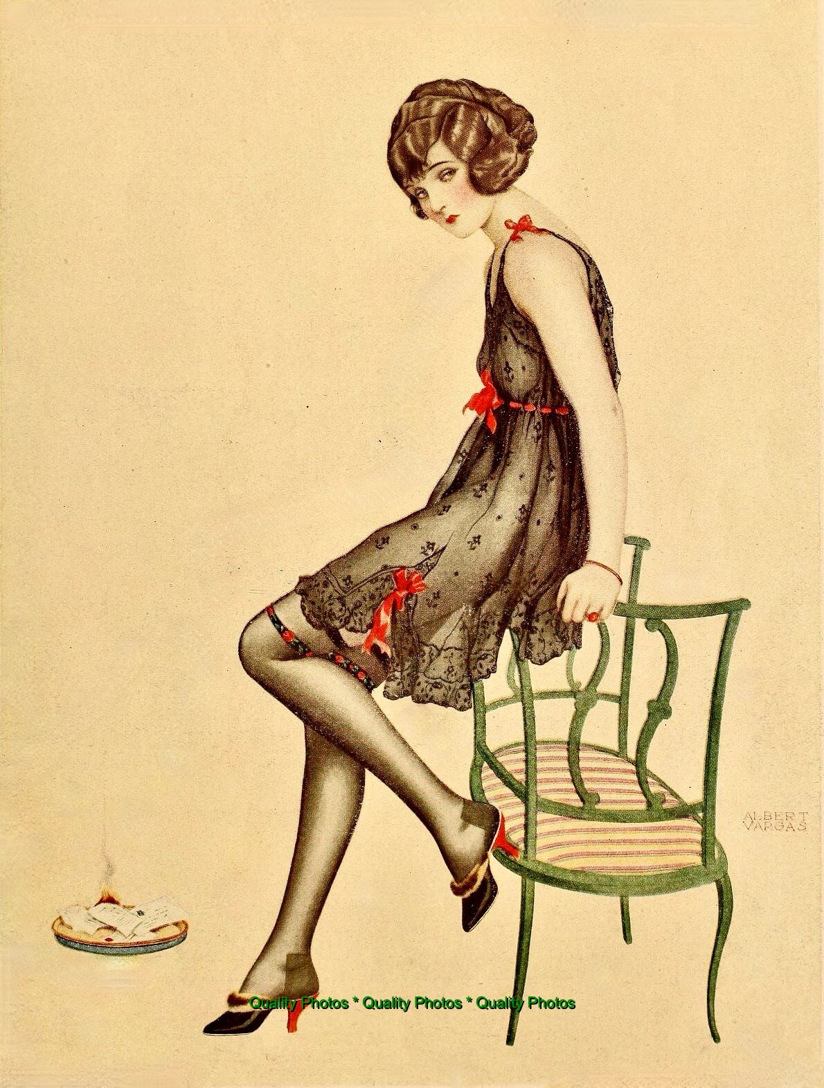 Pretty Woman Flapper 8.5x11" Photo Print Alberto Vargas Ziegfeld Girl ...