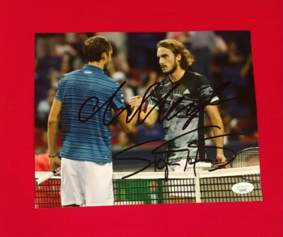 Daniil Medvedev Stefanos Tsitsipas Tennis Autographed Signed 8X10 Photo ...