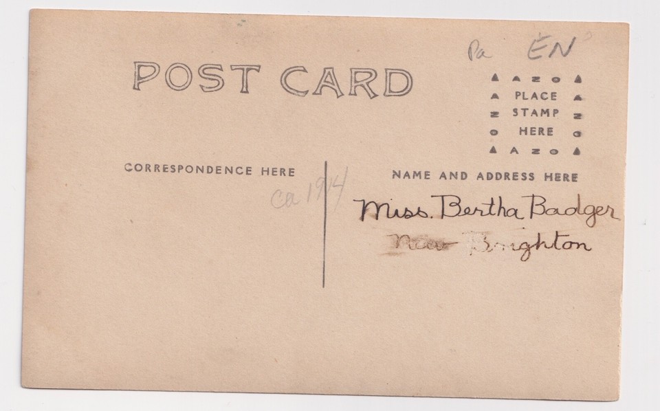 NEW BRIGHTON POST OFFICE IN PENNSYLVANIA, VNTG RPPC POSTCARD CR. 1904 ...