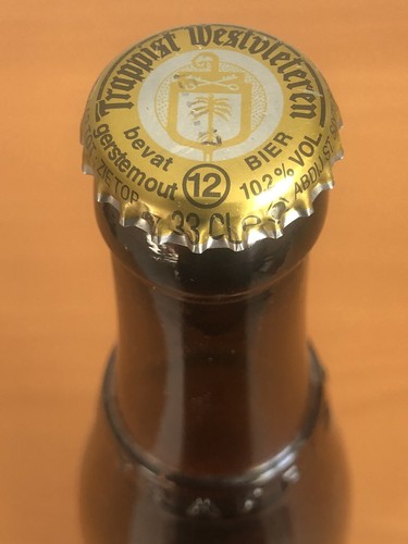 Trappist Westvleteren 12 VII Gold Top / Cap - empty bottle brown 33cl ...
