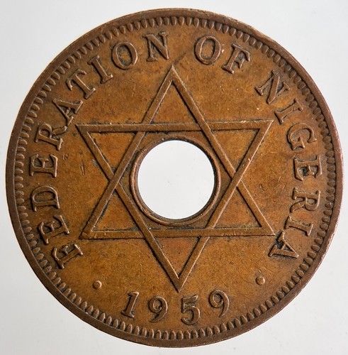 1959 Elizabeth II Nigeria One Penny Coin | Very High Grade | a6885 | eBay