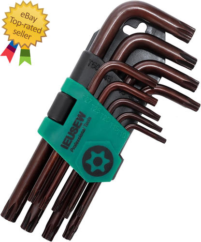 Torx Star Allen Wrench Set, Tamper Resistant Star Key, S2 Steel, 9 ...