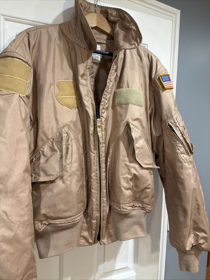 US Air Force Desert Flight Jacket Cold Weather Size XL | eBay UK