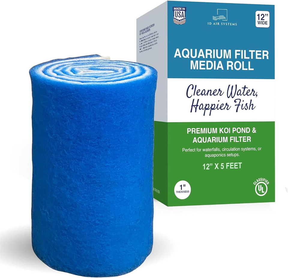 Premium Koi Pond and Aquarium Filter Media Roll - Long Lasting 12” X 60 ...