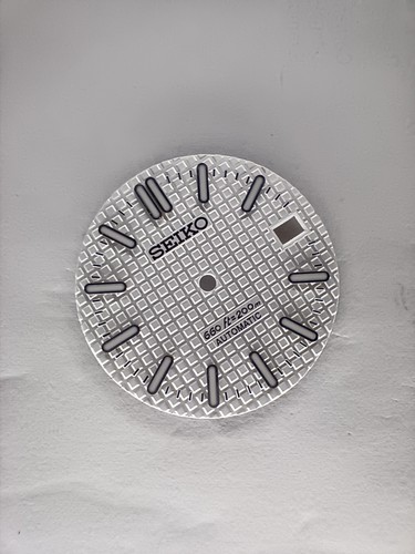 New Replacement Silver Waffle Stick Dial for Seiko 7S26 NH35 SKX007 | eBay