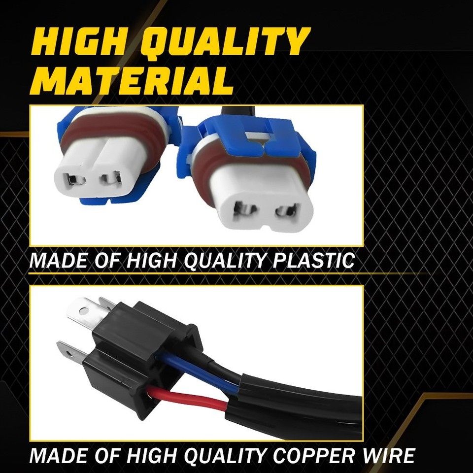 Conversion Wire 9003 H4 TO 9005 9006 Two Harness Head Light Adapter 2 ...