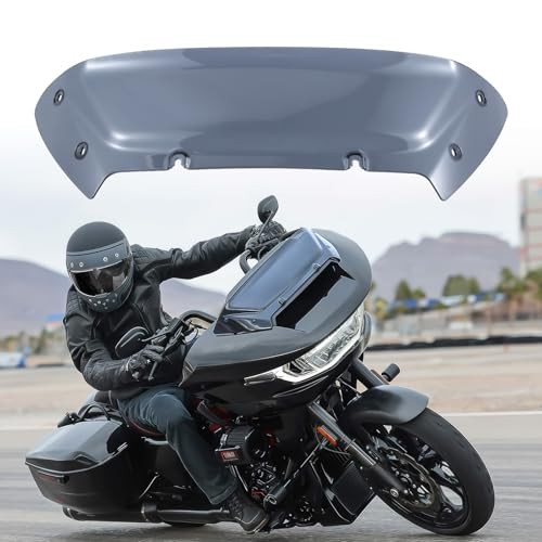6 inch Windscreen Motorcycle Wave Windshield Fit for Harley CVO Road 6 ...