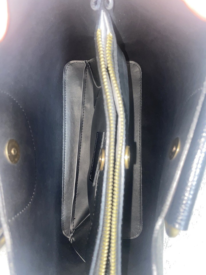 Isadora Black Genuine Leather Purse Handmade In Italy - Missing ...