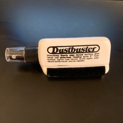 Vintage Dustbuster Vinyl Record Cleaner/Spray and Velvet-Like Wiping ...