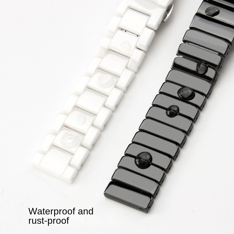 High Quality Ceramics Watch Band Strap Mens Waterproof Bracelet 14/16 ...