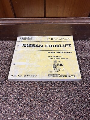 Genuine Original Nissan M02 Forklift Lift Truck Parts Book Catalog ...