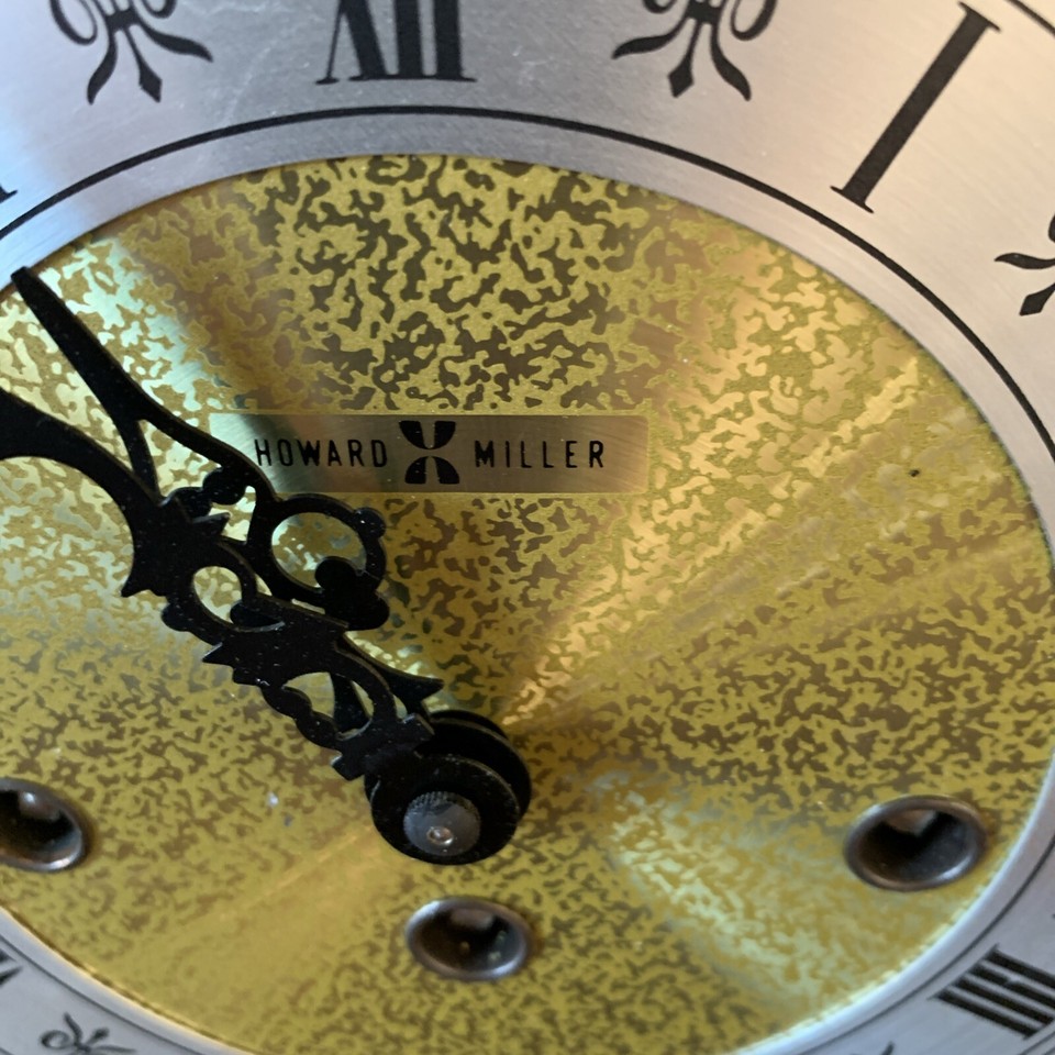 Howard Miller Mantel Clock 340-020 With Key 1/4 Hour Triple Chime Works ...