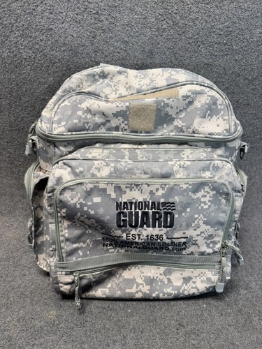 National Guard Camo Backpack Digital Laptop Messenger Bag, Used But ...