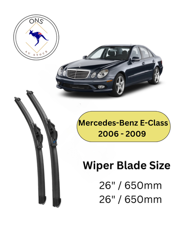 WIPER BLADES FOR Mercedes-Benz E-Class 2006 - 2009 (W211 Facelift ...