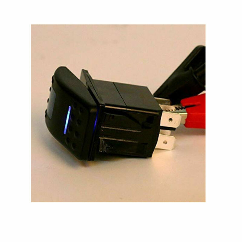 2 Pack 12V 20A On-Off-On 2 Position Boat DPDT 7 Pin Rocker Switch Blue ...