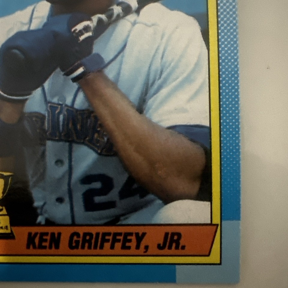 1990 Topps - #336 Ken Griffey Jr error card bloody scar all star ...