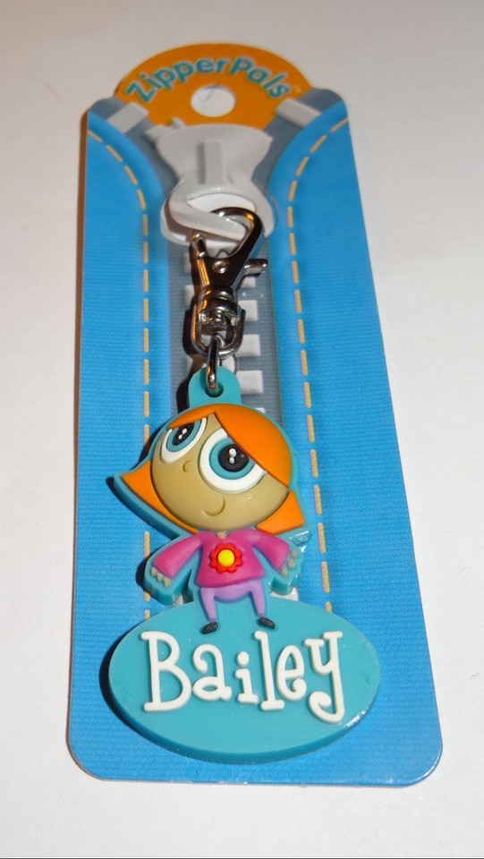 Zipper Pulls Kids Name Tag Zipper Pals ID Charm Backpack Bag Choose ...