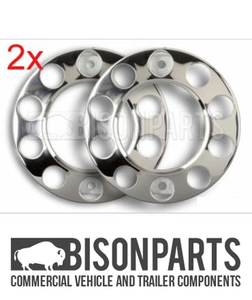 +SCANIA 22.5" Universal Truck Front Outer Wheel Trims Covers (PAIR ...