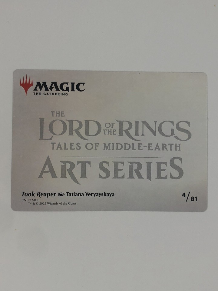 MTG The Lord of the Rings: Tales of Middle-E Art Series card Took ...