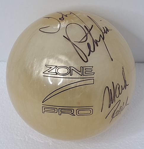 Zone Pro Miniature Bowling Ball Signed By Johnny Petraglia and Mark ...