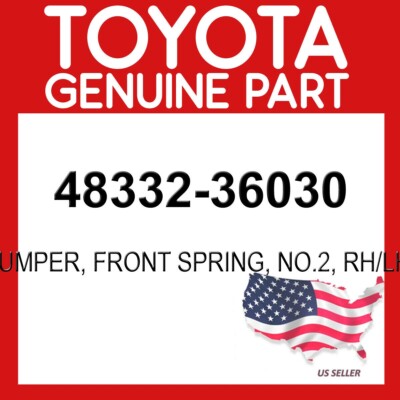 Toyota Genuine 48332-36030 Bumper Front Spring No.2 RH/LH 4833236030 ...