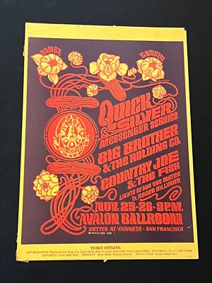 FD 36-3 Janis Joplin Thanksgiving Weekend 1966 Original Concert Poster ...